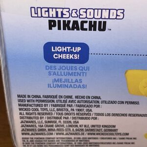 Pokemon | Toys | Pokemon Pikachu 1 Plush Lights And Sounds Says Pika ...